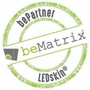 beMatrix frames med ledskin | Stommar och teknik till er monter